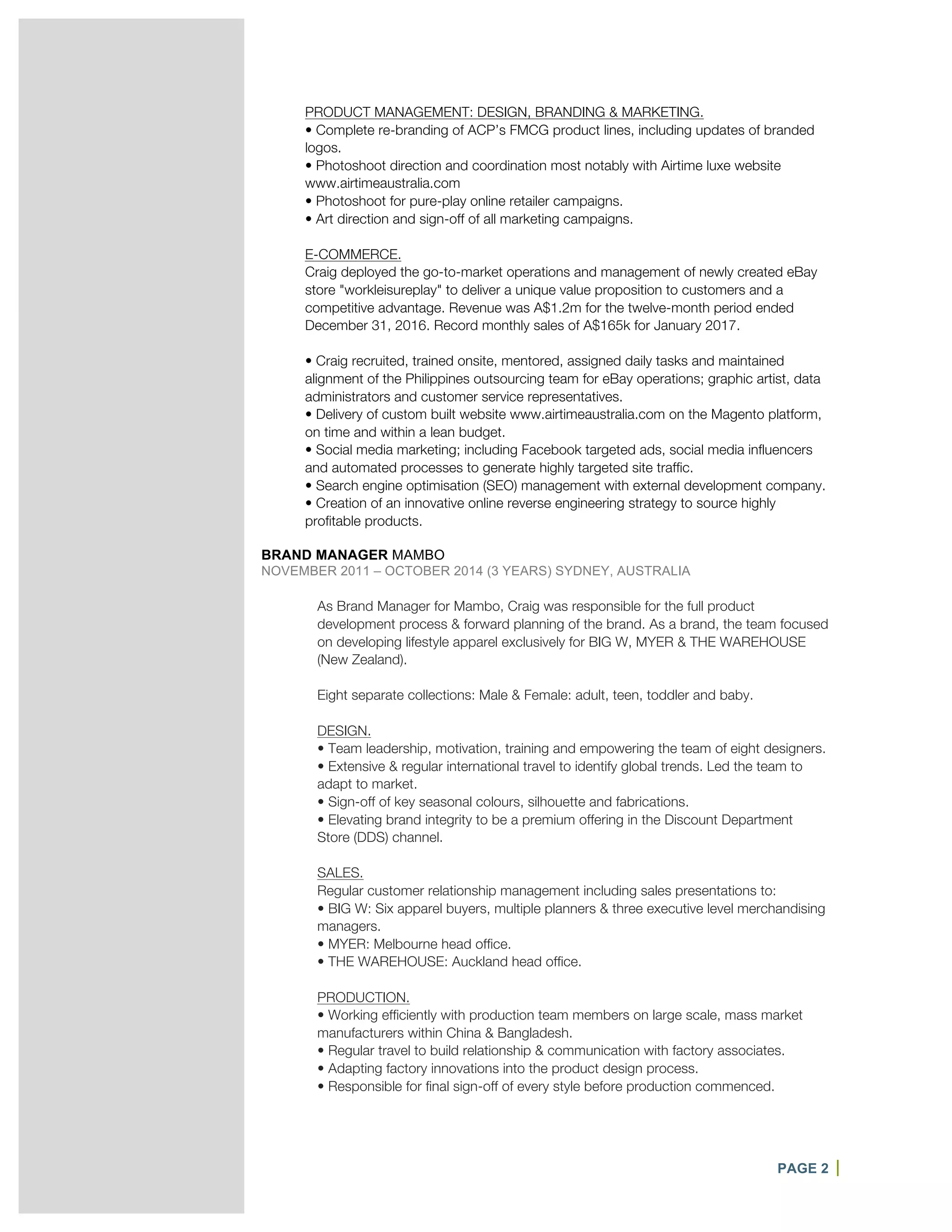 CRAIG ATKINSON CV | PDF