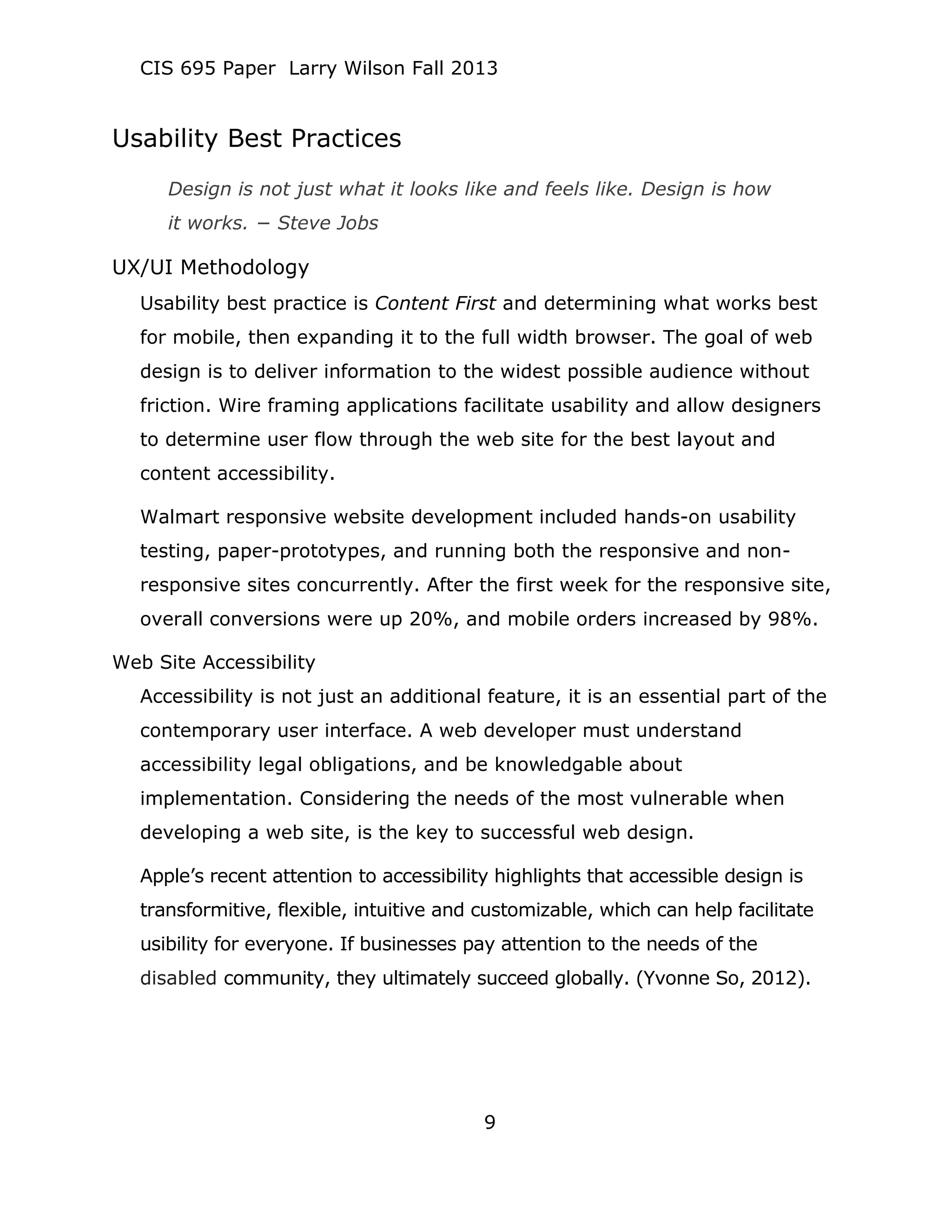 Best-Practices-Web-Usability | PDF | Web Design and HTML | Internet