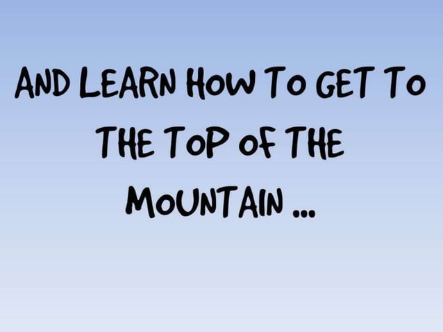 GET TO THE TOP | PPT