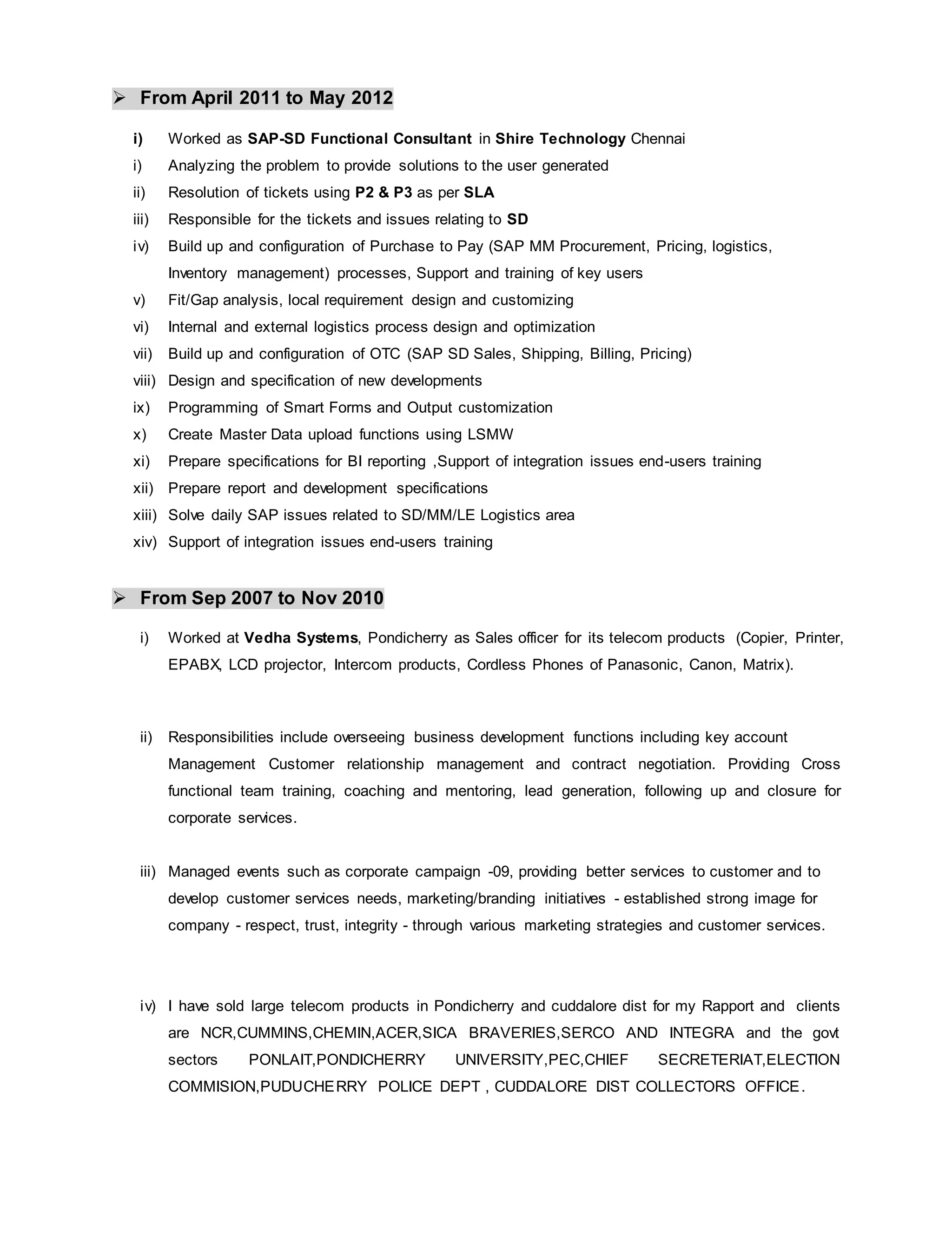 Sivakumar Resume | PDF