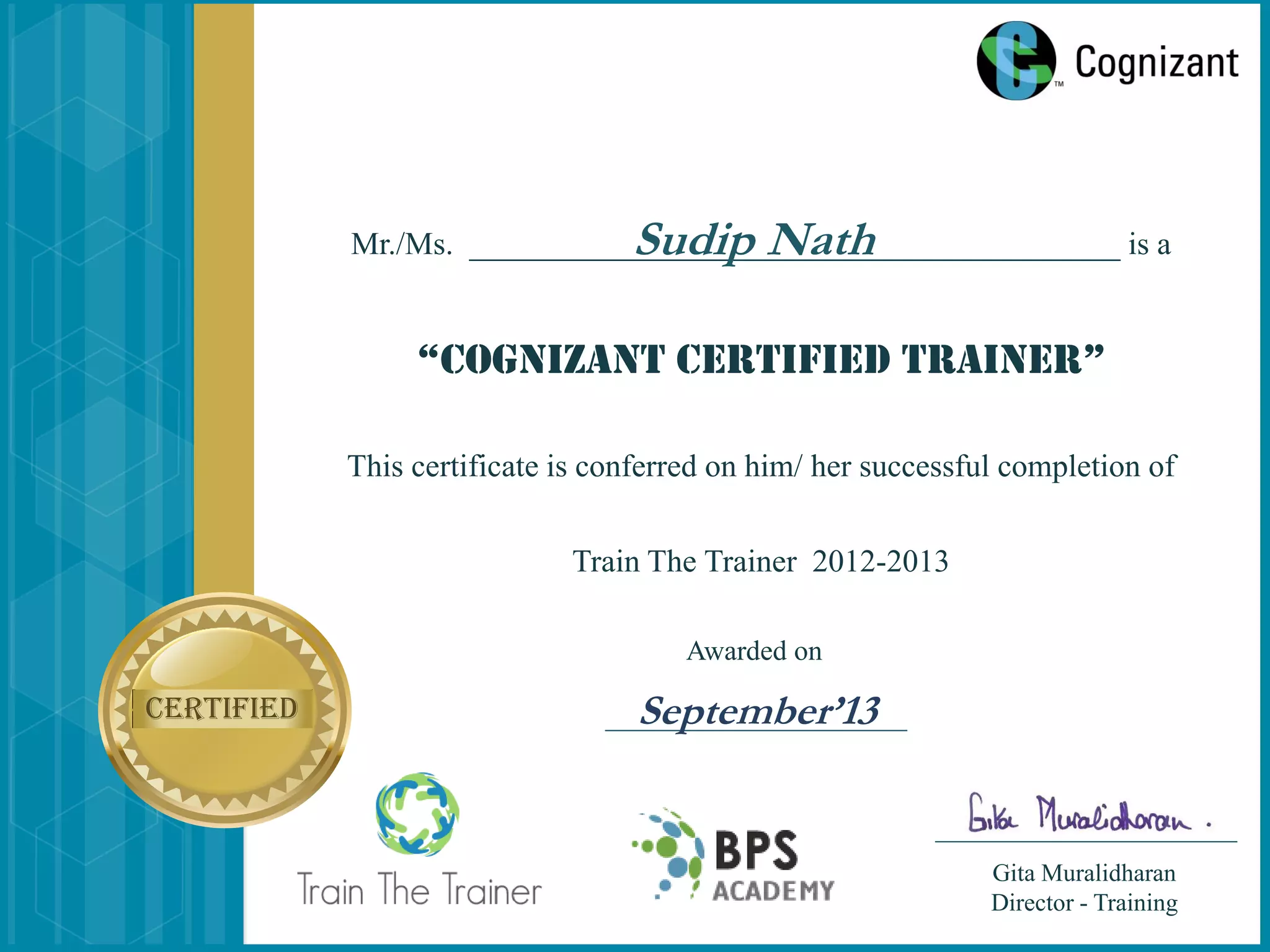 TTT Certificate_297050 | PDF