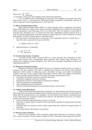 Features for Cross Spectral Image Matching: A Survey | PDF