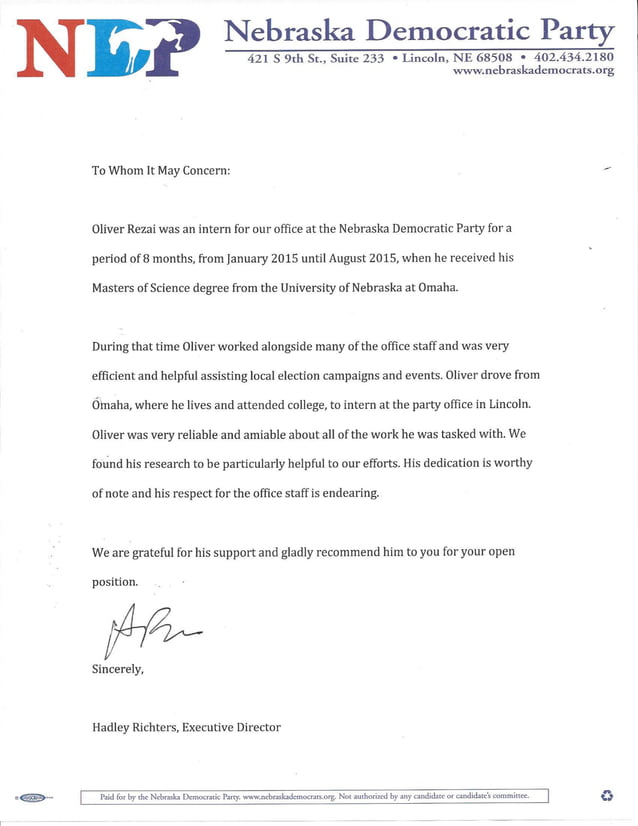 NDP Letter | PDF