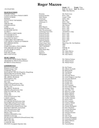 Roger Mazzeo Resume (with Spots) | PDF