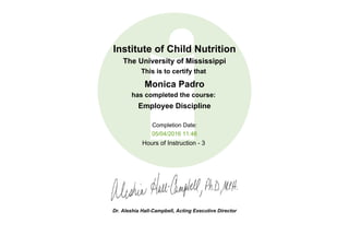 Employee-Discipline-certificate | PDF