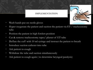 Extubation presentation | PPTX