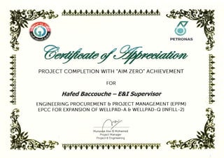 PETRONAS Certificate of Appreciation | PDF