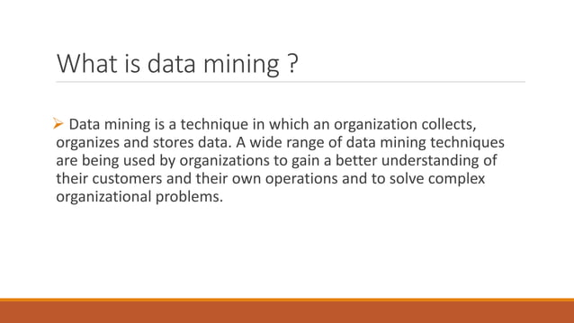 Forecasting Businesses Through Data Mining | PPTX | Databases | Computer Software and Applications