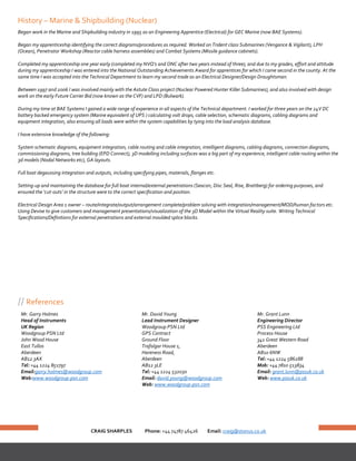 Craig Sharples - CV - Stonus Ltd | PDF