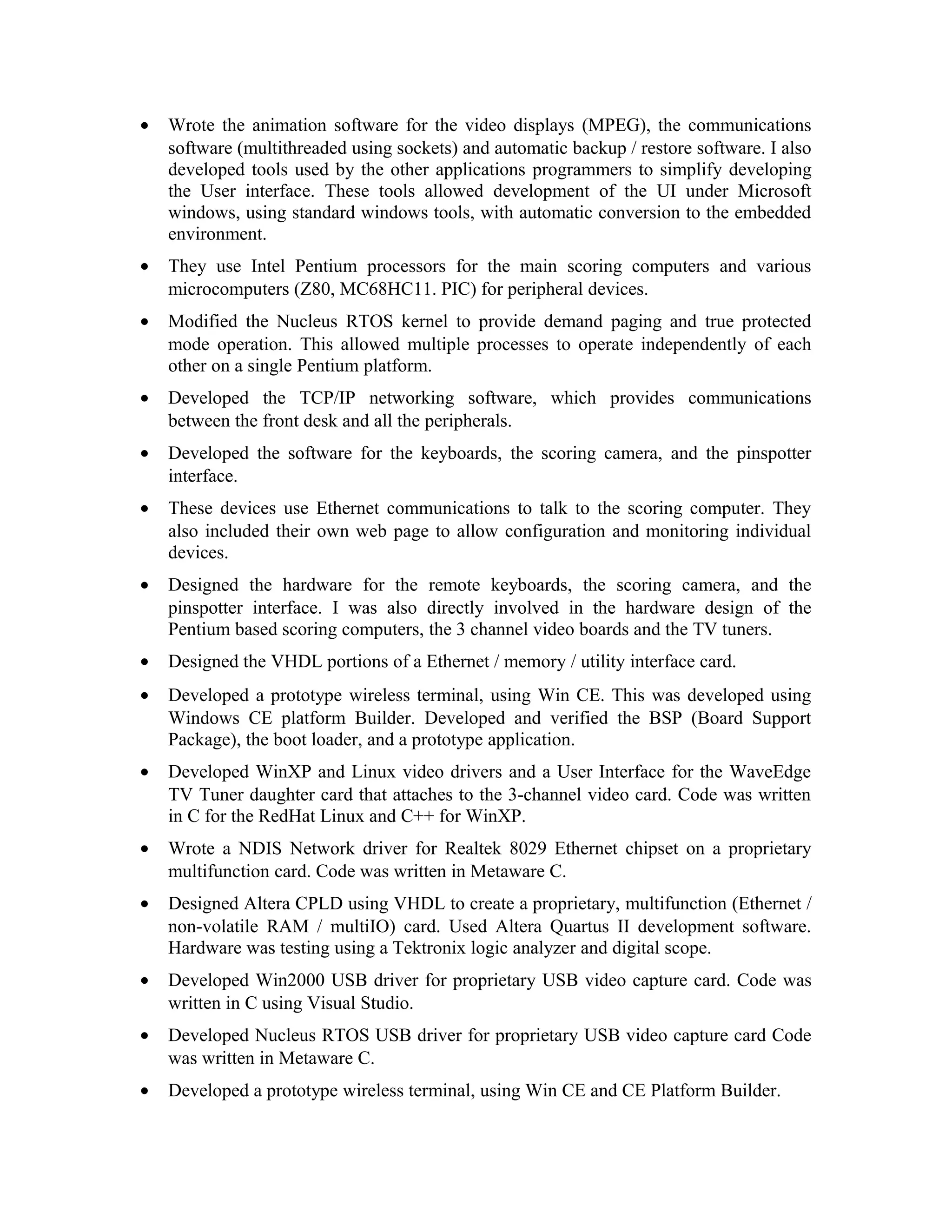 Richard Bronson Full Resume 2015 | DOC