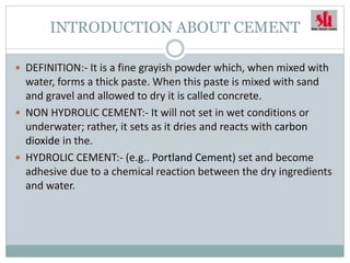 Cement Manufacuring Training presentation | PPTX