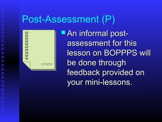 07 BOPPPS Model | PPT