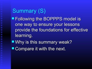 07 BOPPPS Model | PPT