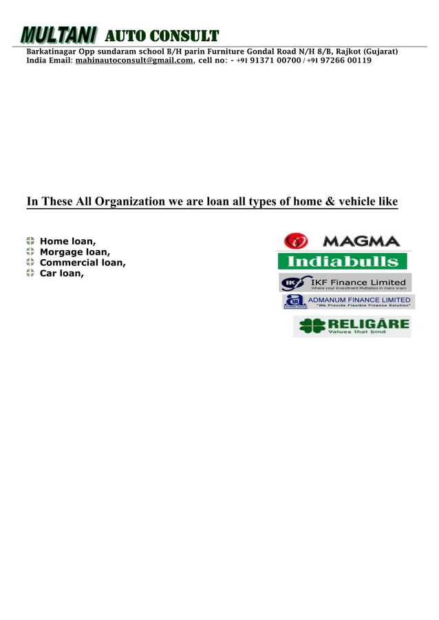 MULTANI_AUTO_CONSULT | PDF | Business | Business and Finance