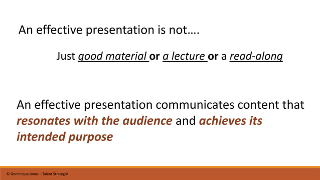 Delivering Effective Presentations | PPT