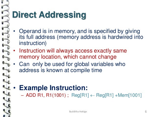 Computer System Architecture Lecture Note 7 addressing