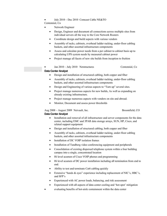 Nick Carter Resume1 | DOC