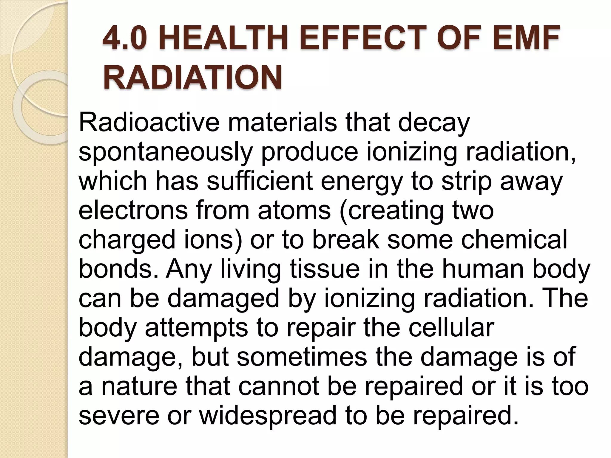 HEALTH EFFECTS OF EMF | PPTX