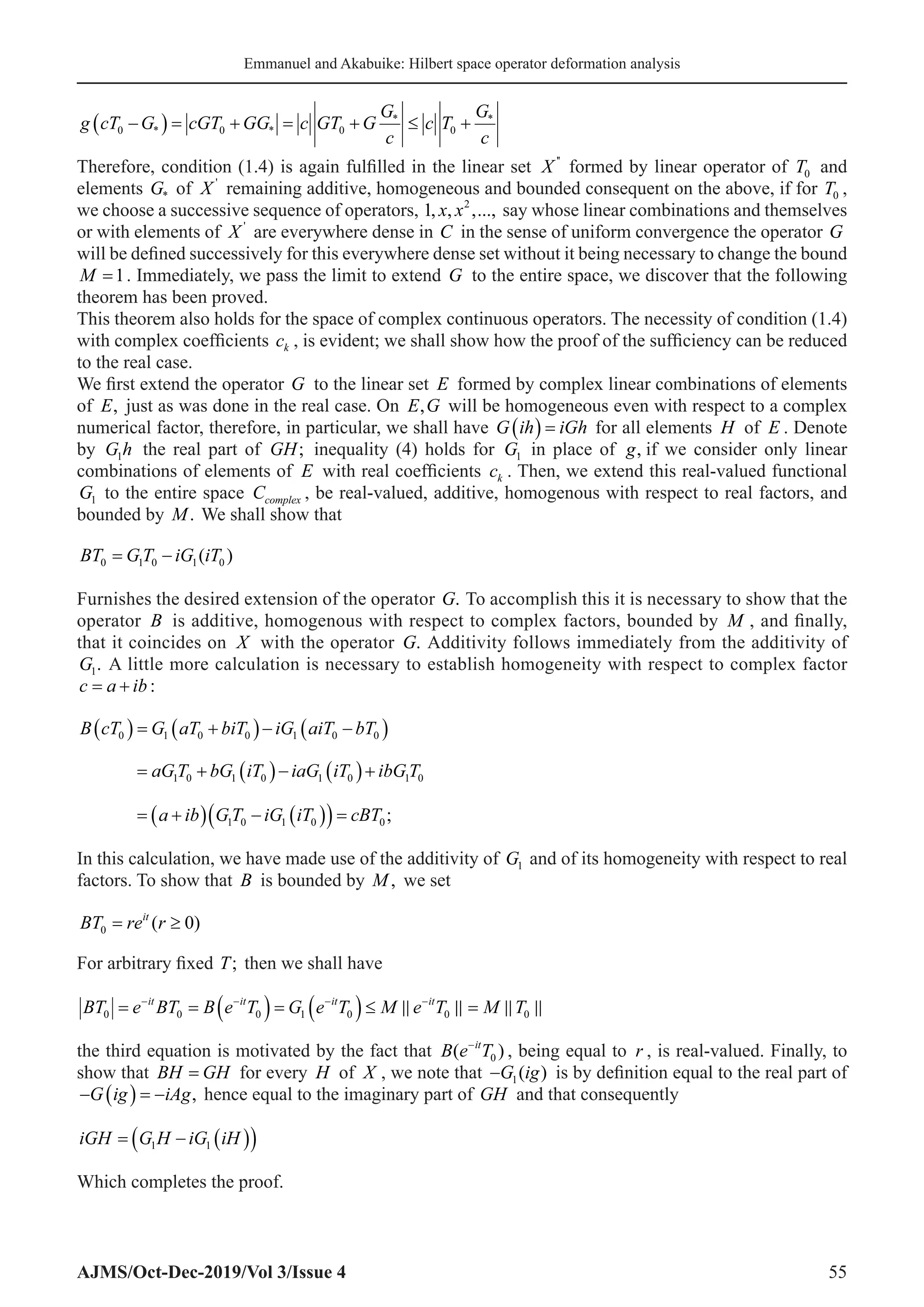 On Hilbert Space Operator Deformation Analysis In Application To Some Elements Of Elasticity