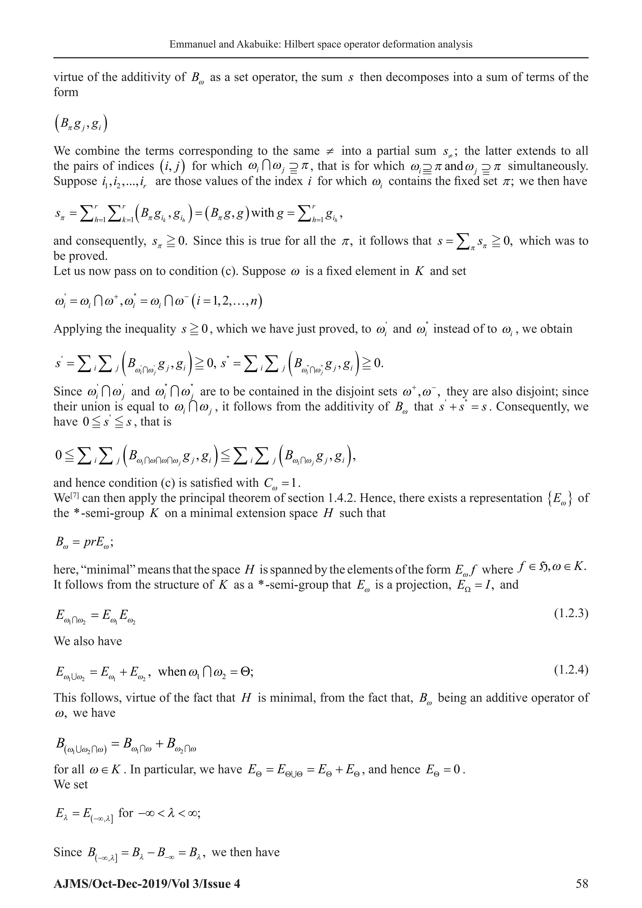 On Hilbert Space Operator Deformation Analysis in Application to Some Elements of Elasticity ...