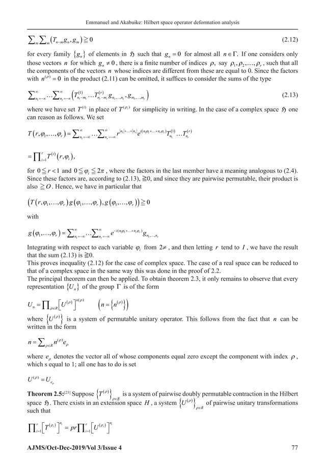On Hilbert Space Operator Deformation Analysis in Application to Some Elements of Elasticity ...