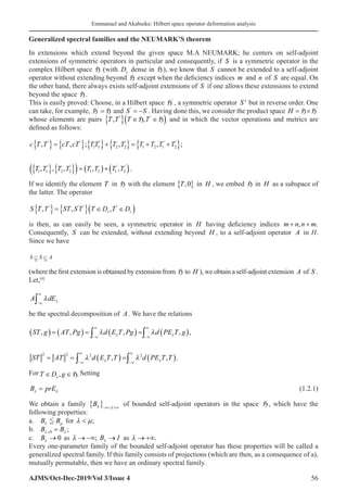 On Hilbert Space Operator Deformation Analysis in Application to Some Elements of Elasticity ...