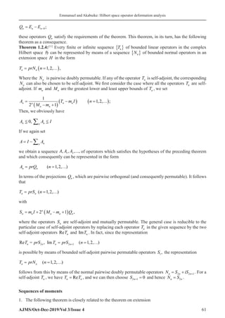 On Hilbert Space Operator Deformation Analysis in Application to Some Elements of Elasticity ...