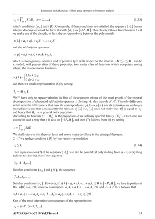 On Hilbert Space Operator Deformation Analysis in Application to Some Elements of Elasticity ...