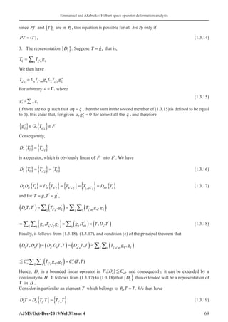 On Hilbert Space Operator Deformation Analysis in Application to Some Elements of Elasticity ...