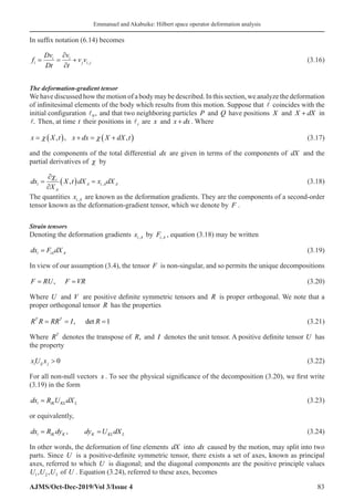 On Hilbert Space Operator Deformation Analysis in Application to Some ...