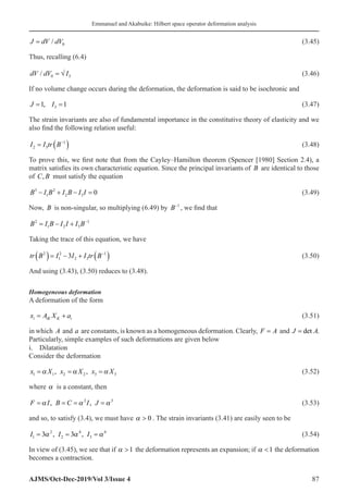 On Hilbert Space Operator Deformation Analysis in Application to Some ...