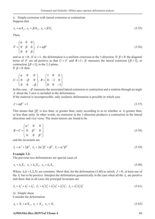 On Hilbert Space Operator Deformation Analysis in Application to Some ...