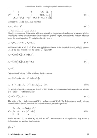 On Hilbert Space Operator Deformation Analysis in Application to Some ...