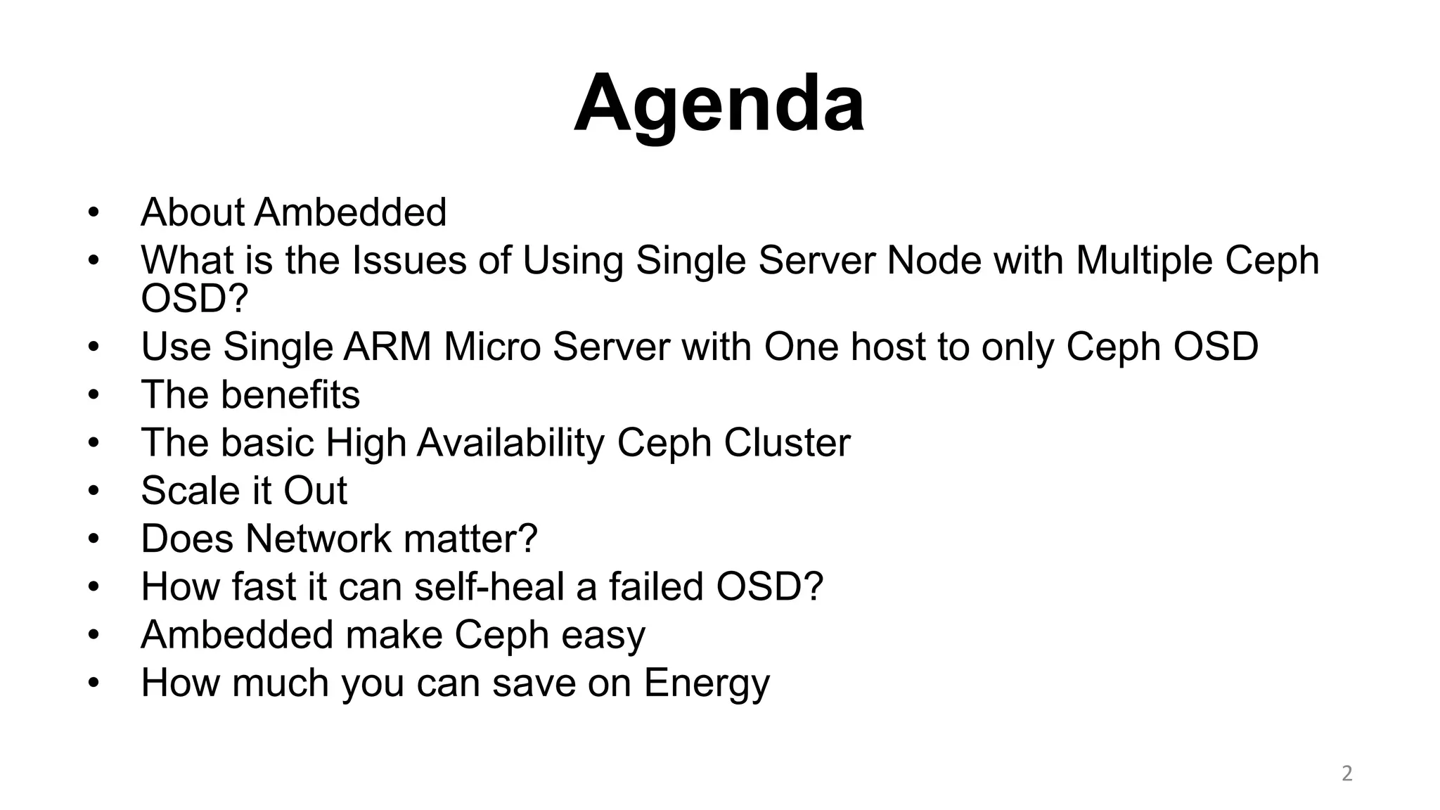 Ceph Day Taipei - How ARM Microserver Cluster Performs in Ceph | PPT