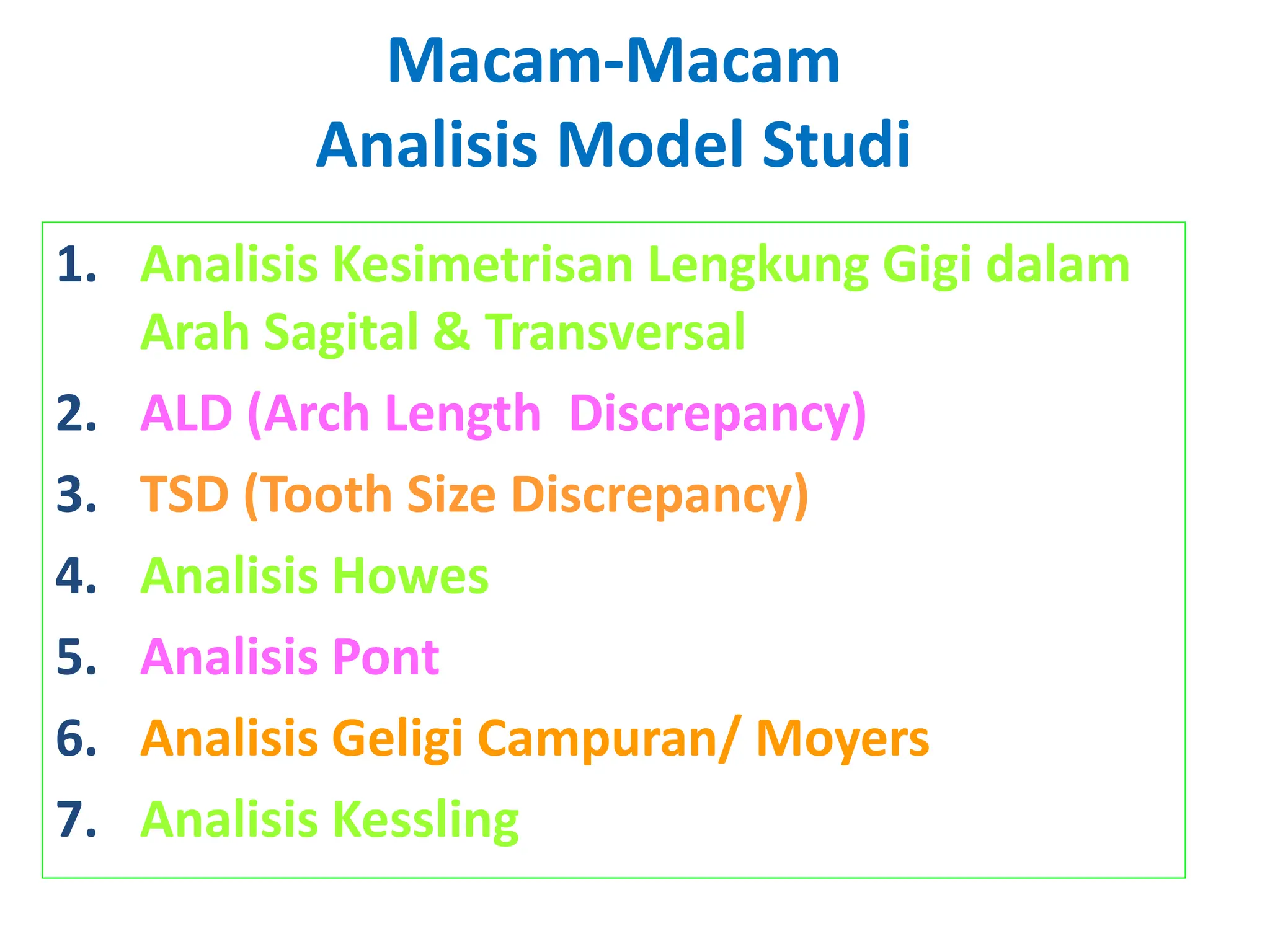 analisis kessling macam macam analisis model studi | PPT
