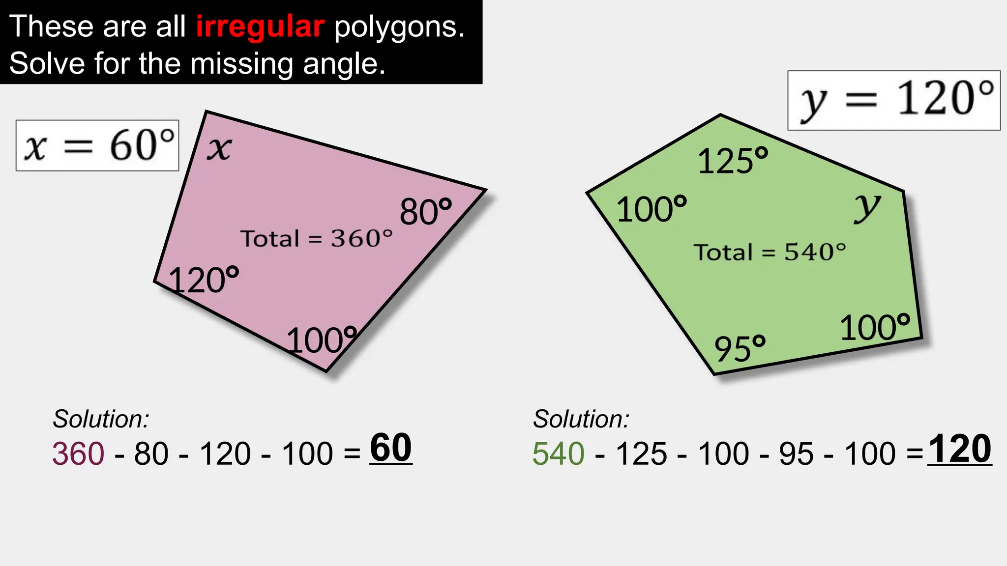 07 Angles in Polygons.pptx Mathematics grade 7 | PPTX