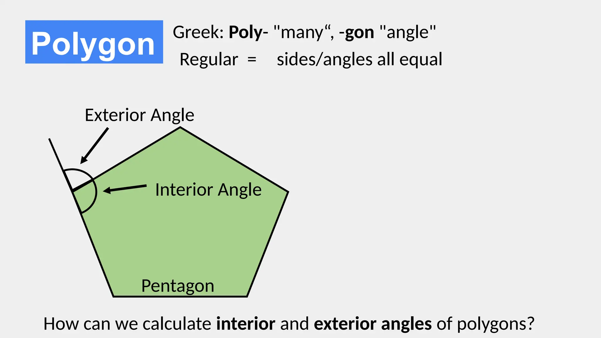 07 Angles in Polygons.pptx Mathematics grade 7 | PPTX