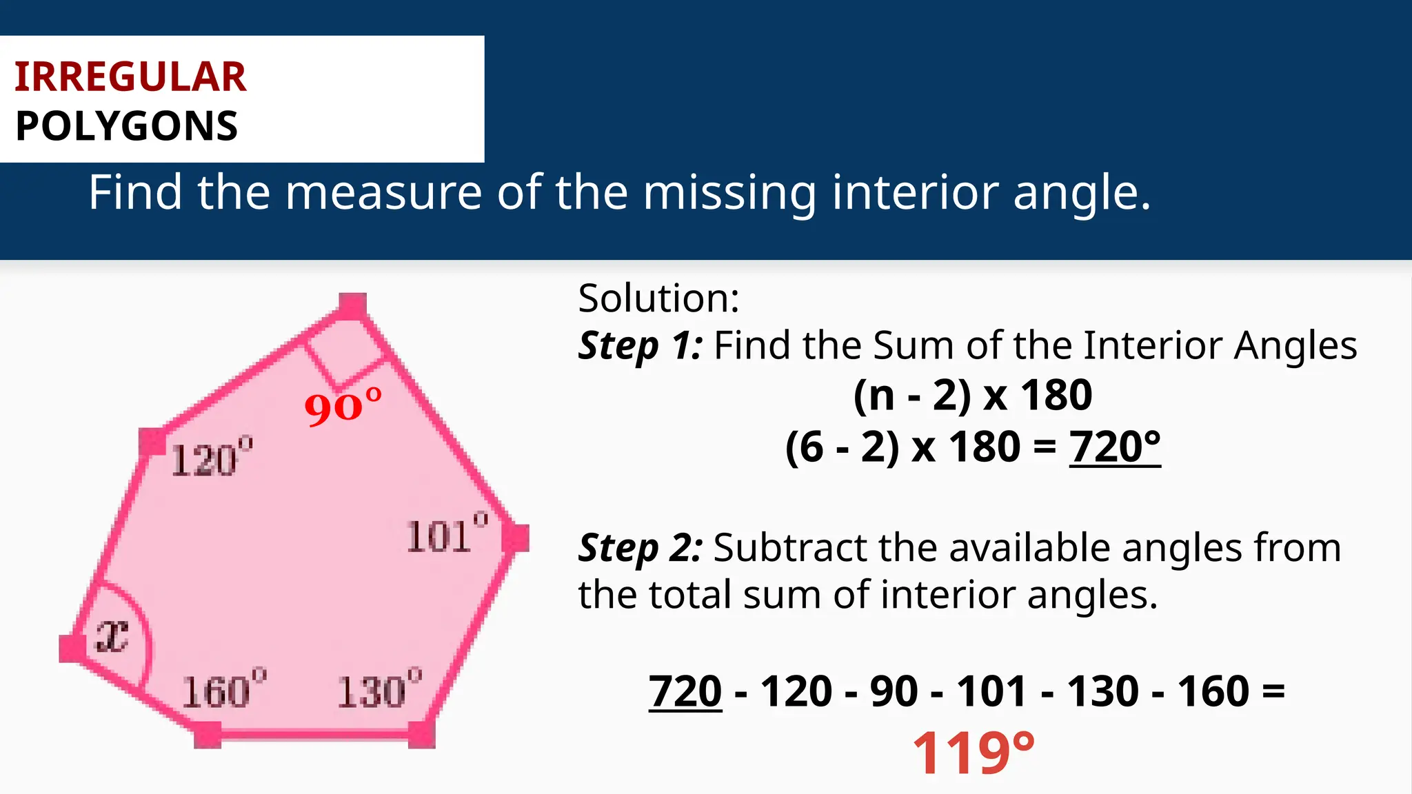 07 Angles in Polygons.pptx Mathematics grade 7 | PPTX
