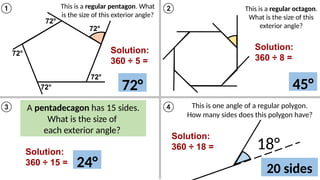 07 Angles in Polygons.pptx Mathematics grade 7 | PPTX