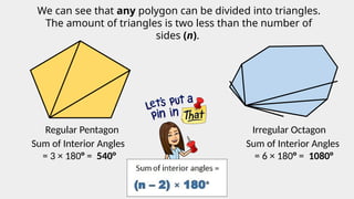07 Angles in Polygons.pptx Mathematics grade 7 | PPTX