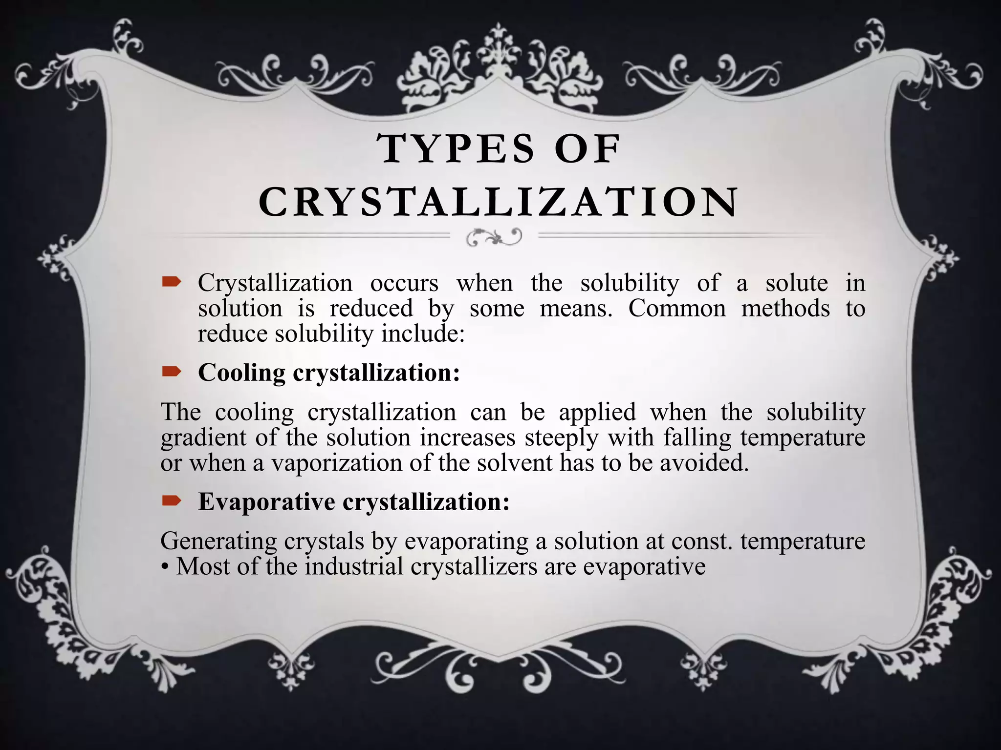Filtration decantation and crystallization | PPTX
