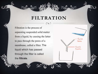 Filtration decantation and crystallization | PPTX