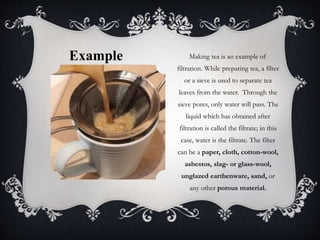 Filtration decantation and crystallization | PPTX