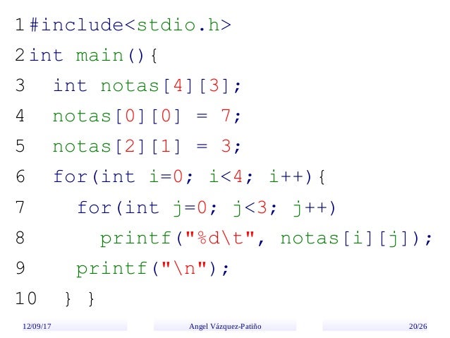 Arreglos En Lenguaje C