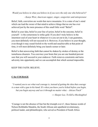 Understanding the alphabets of our life | PDF