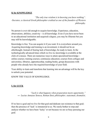 Understanding the alphabets of our life | PDF