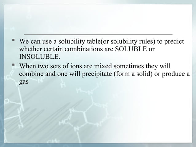 Aqueous Solutions in Grade 11 Chemistry Course | PPT