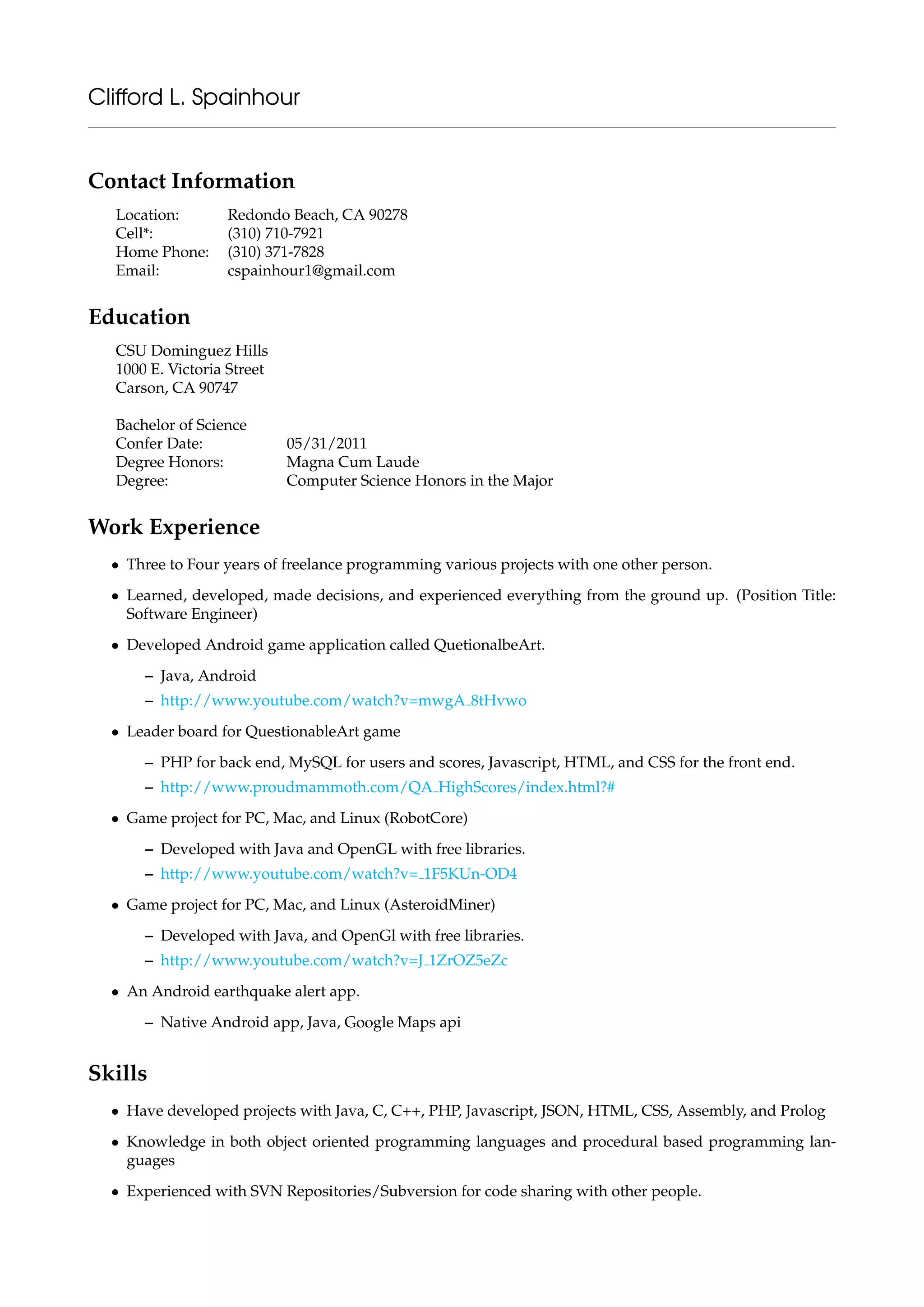 Resume | PDF