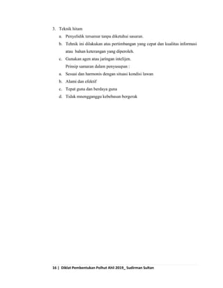 07 bahan ajar dasar dasar intelijen polhut 01 | PDF