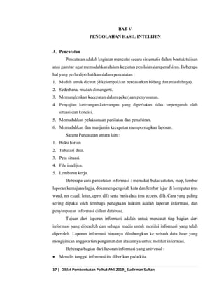 07 bahan ajar dasar dasar intelijen polhut 01 | PDF